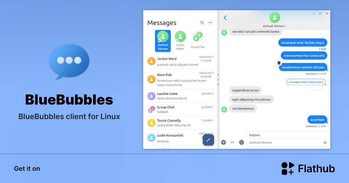 Install BlueBubbles on Linux | Flathub
