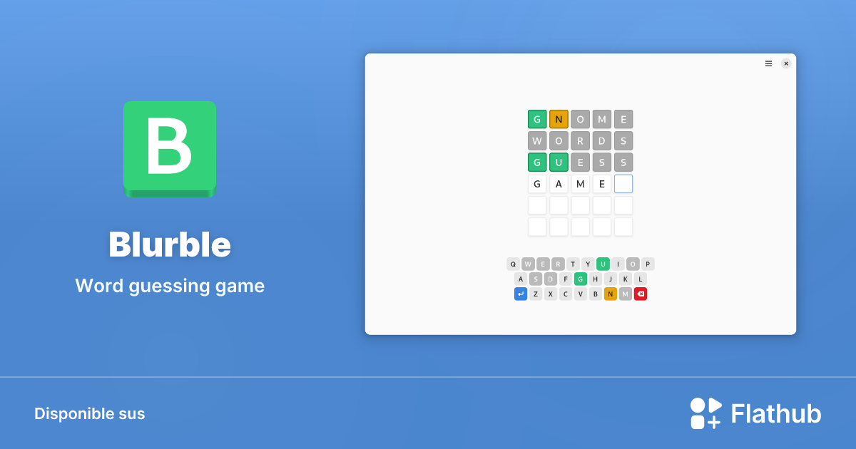 Installar Blurble sus Linux | Flathub