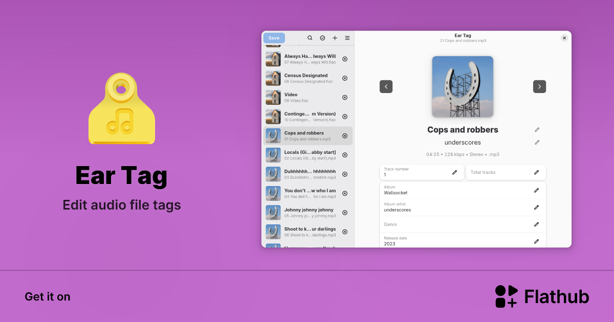 Install Ear Tag on Linux | Flathub