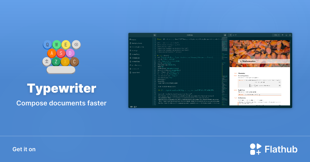Install Typewriter on Linux | Flathub