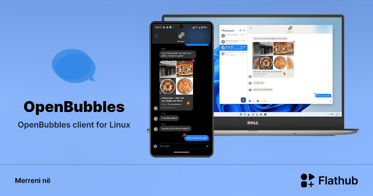 Instalojeni OpenBubbles në Linux | Flathub