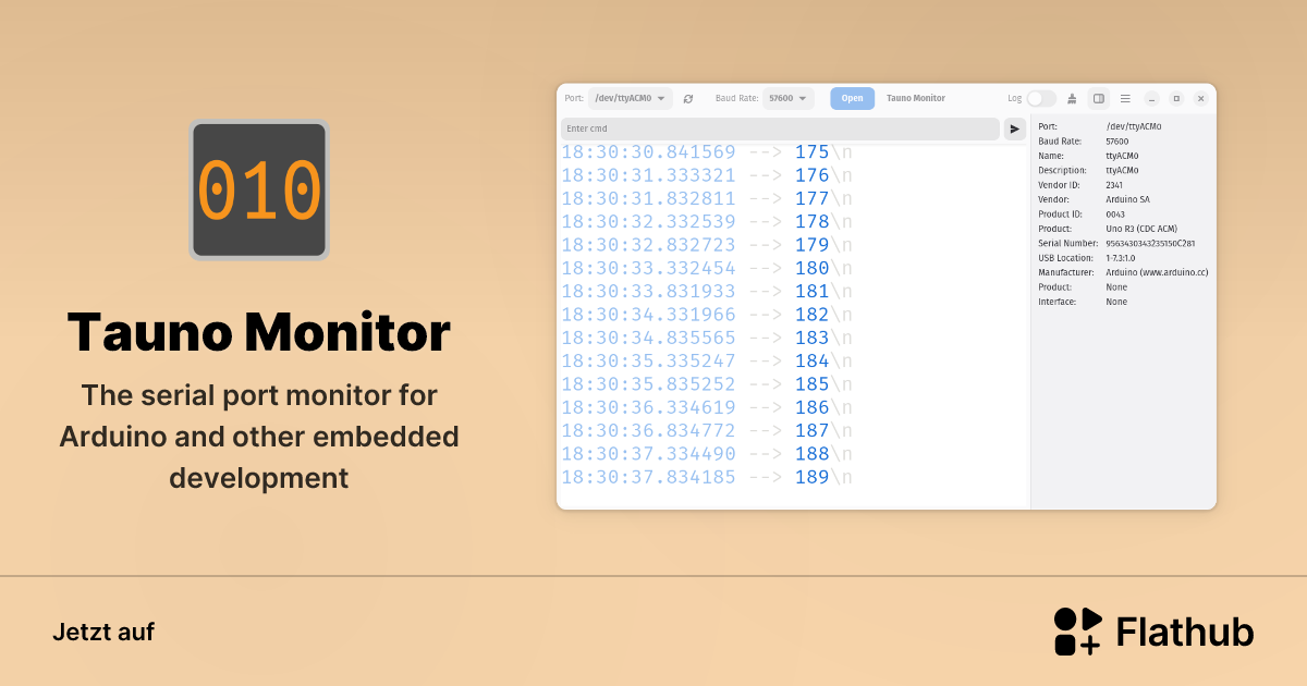 Tauno Monitor auf Linux installieren | Flathub