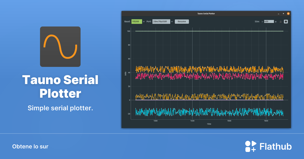 Installar Tauno Serial Plotter sur Linux | Flathub