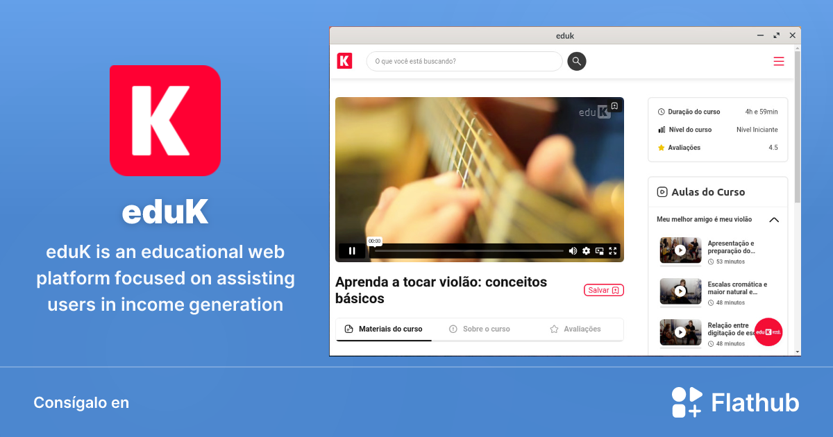 Instalar eduK en Linux | Flathub