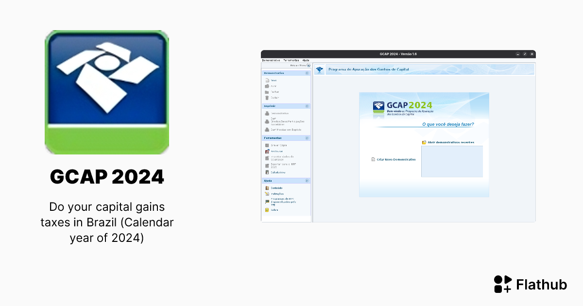 Installar GCAP 2024 sus Linux | Flathub