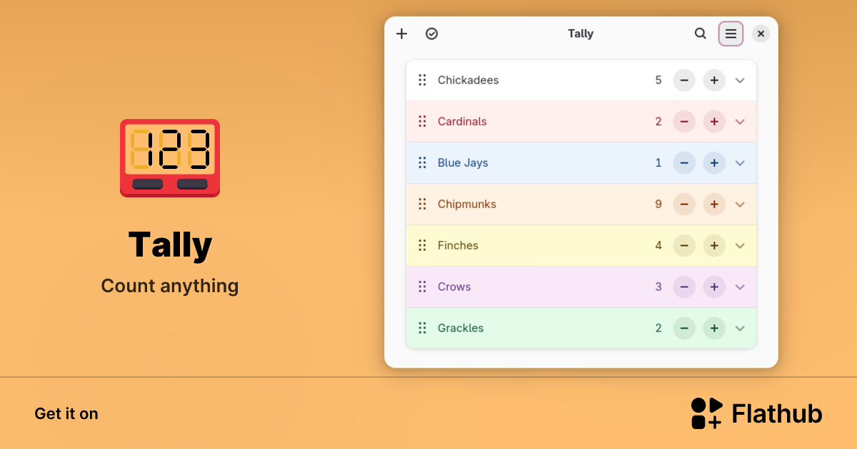 Install Tally on Linux | Flathub