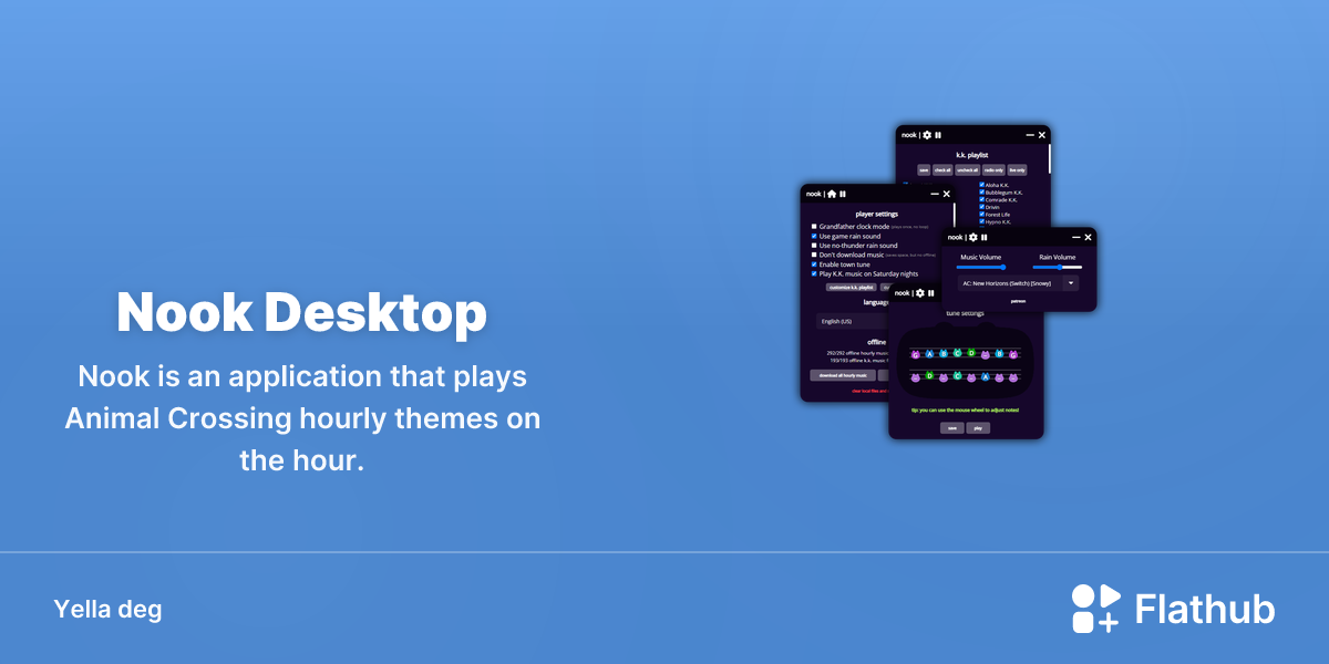 Asebded n Nook Desktop ɣef Linux | Flathub