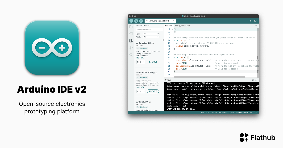Instalar Arduino IDE v2 en Linux | Flathub