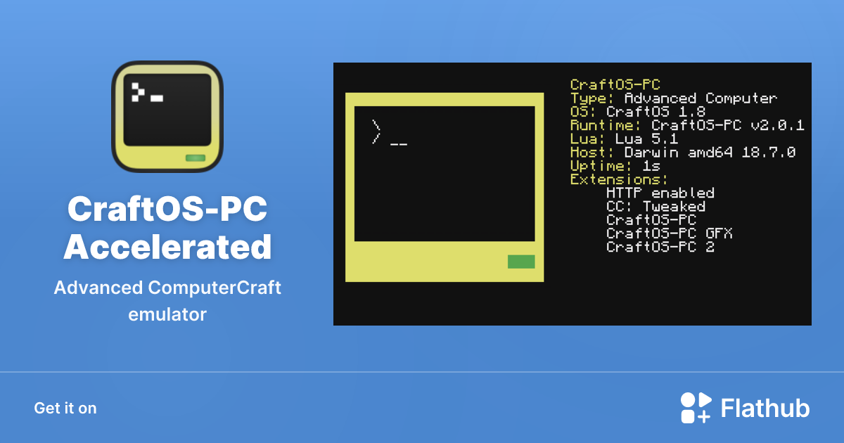 Install CraftOS-PC Accelerated on Linux | Flathub