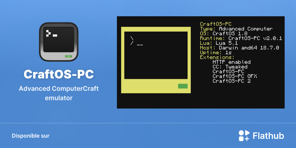 Installer CraftOS-PC sur Linux | Flathub