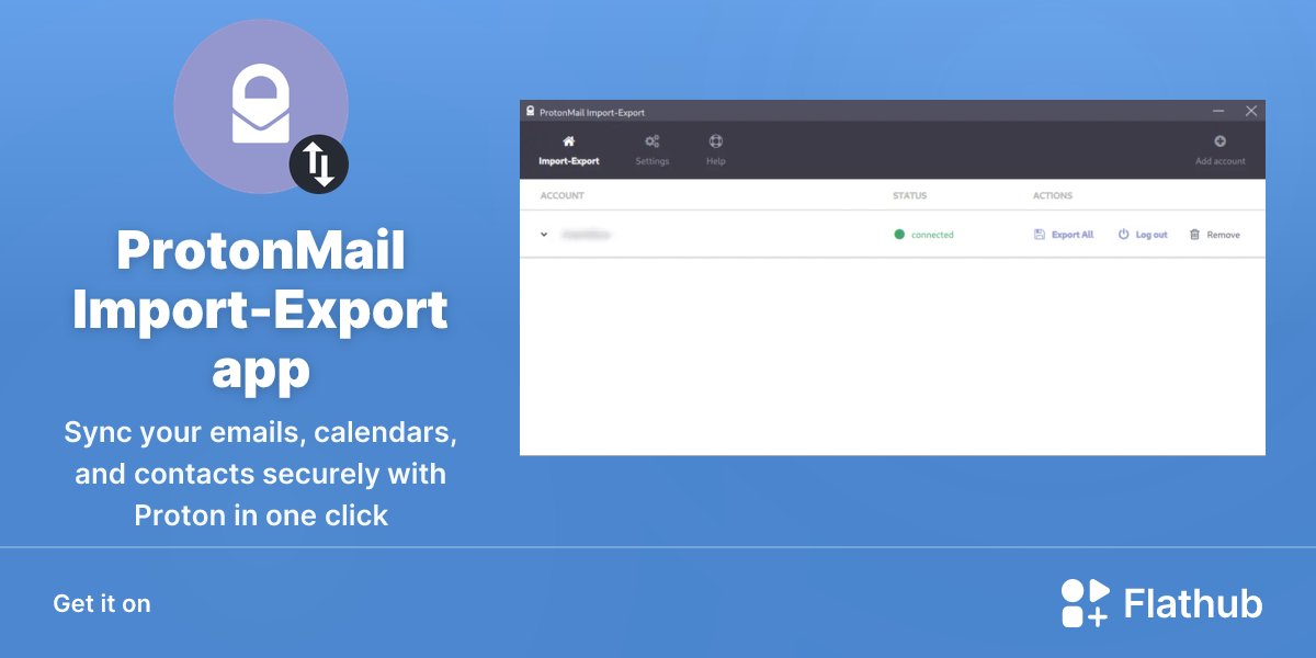 Install ProtonMail Import-Export app on Linux | Flathub