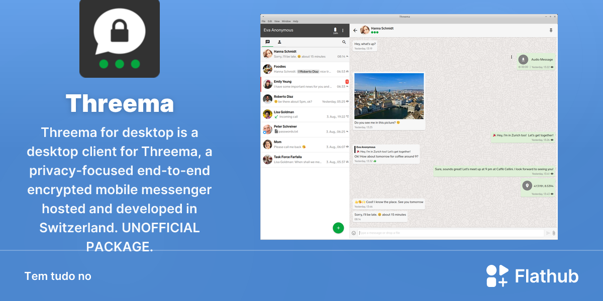 Instalar Threema no Linux | Flathub