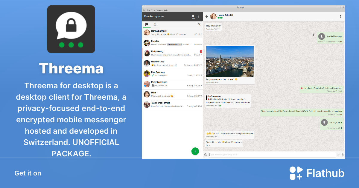 Install Threema on Linux | Flathub