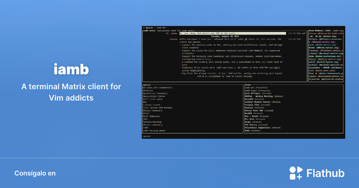 Instalar iamb en Linux | Flathub