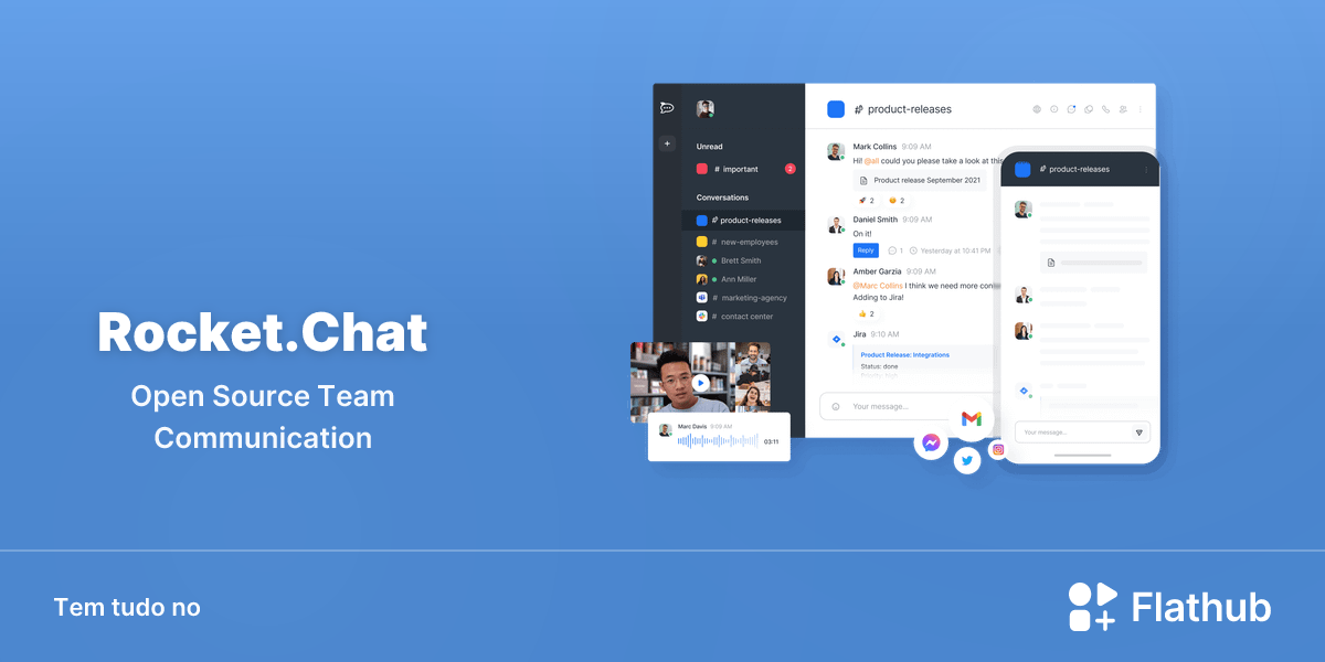 Instalar Rocket.Chat no Linux | Flathub