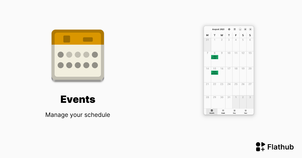 Install Events on Linux | Flathub
