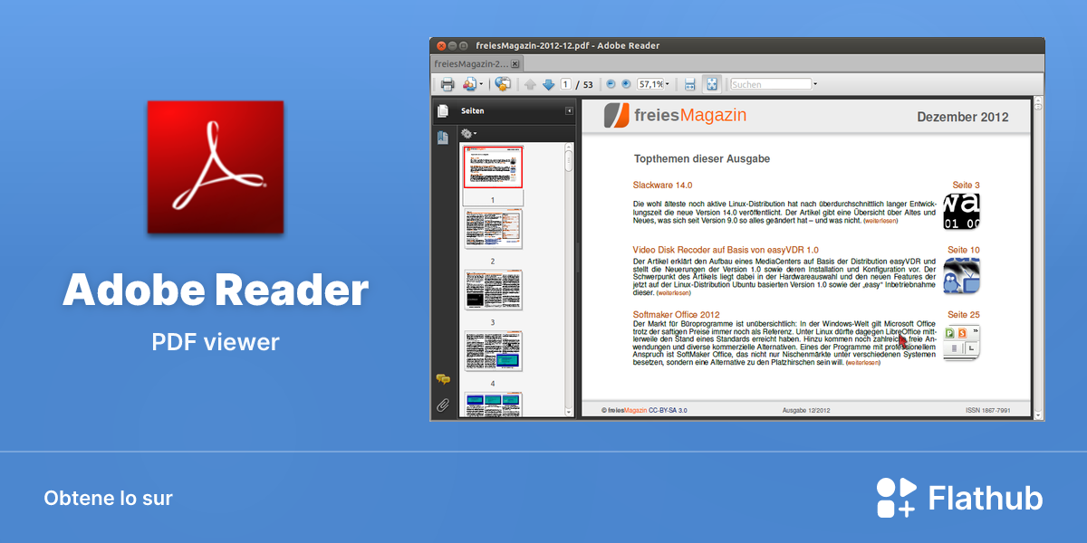Installar Adobe Reader sur Linux | Flathub