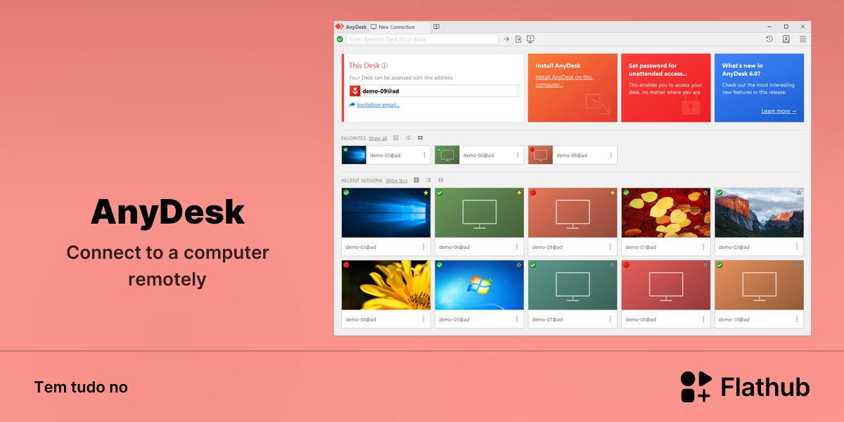Instalar AnyDesk no Linux | Flathub