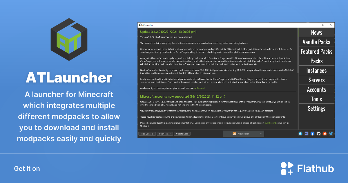 نزّل ATLauncher على لينكس | فلاتهب