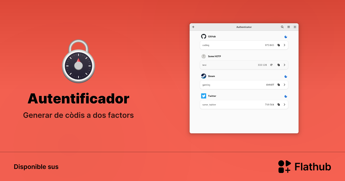 Installar Autentificador sus Linux | Flathub