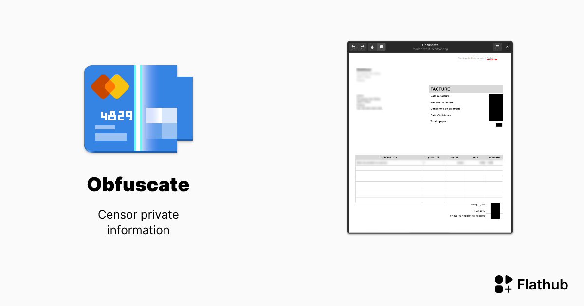 Install Obfuscate on Linux | Flathub