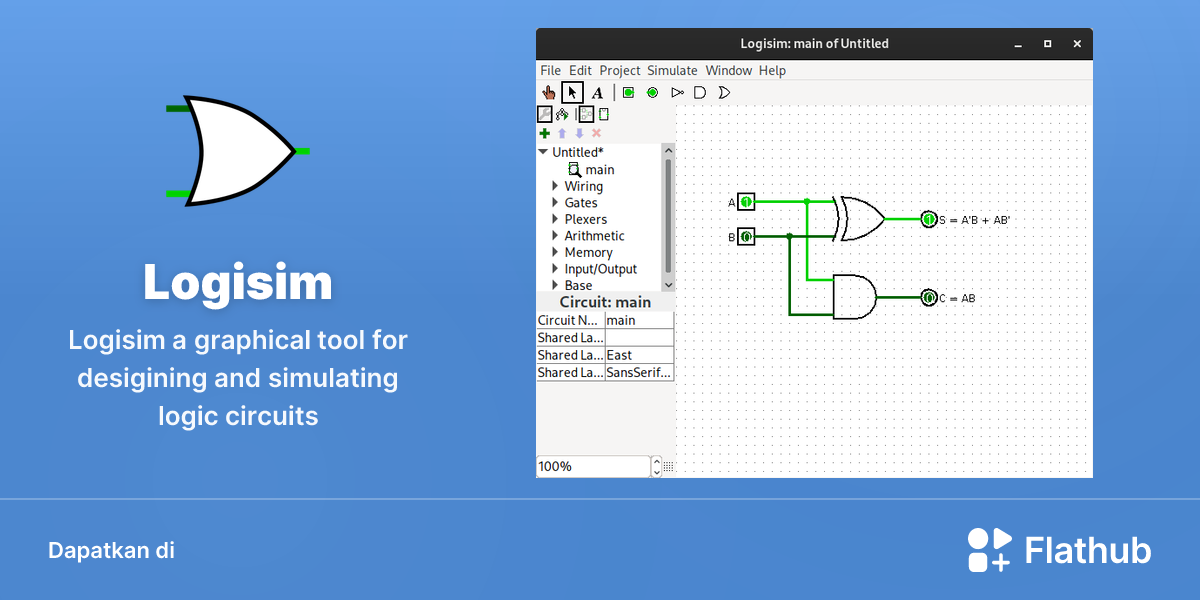 Memasang Logisim di Linux | Flathub