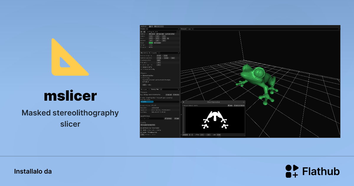 Installa mslicer su Linux | Flathub