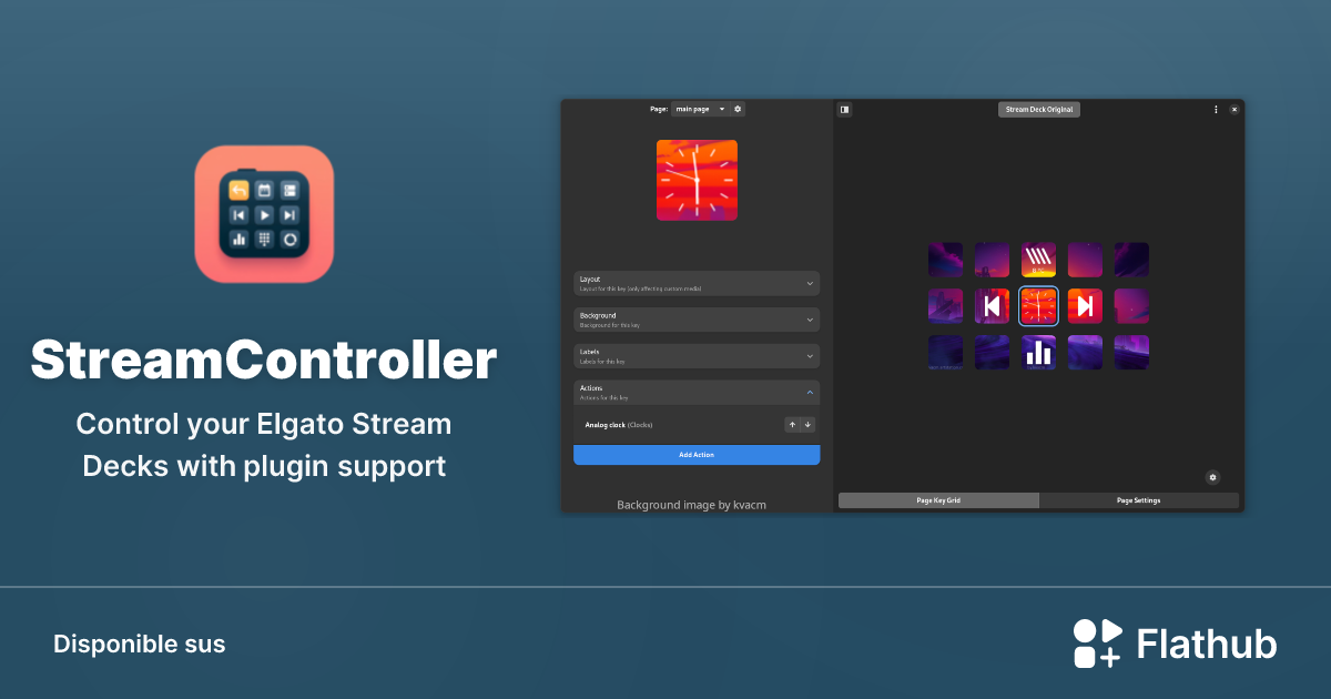 Installar StreamController sus Linux | Flathub