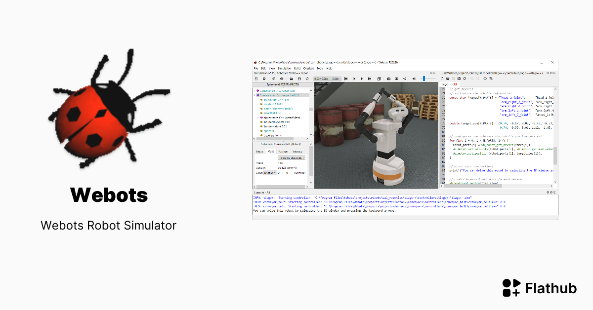 Instalar Webots en Linux | Flathub