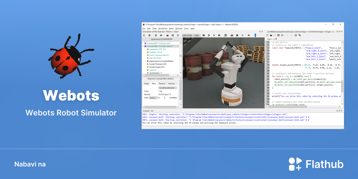 Instaliraj aplikaciju Webots na Linux | Flathub