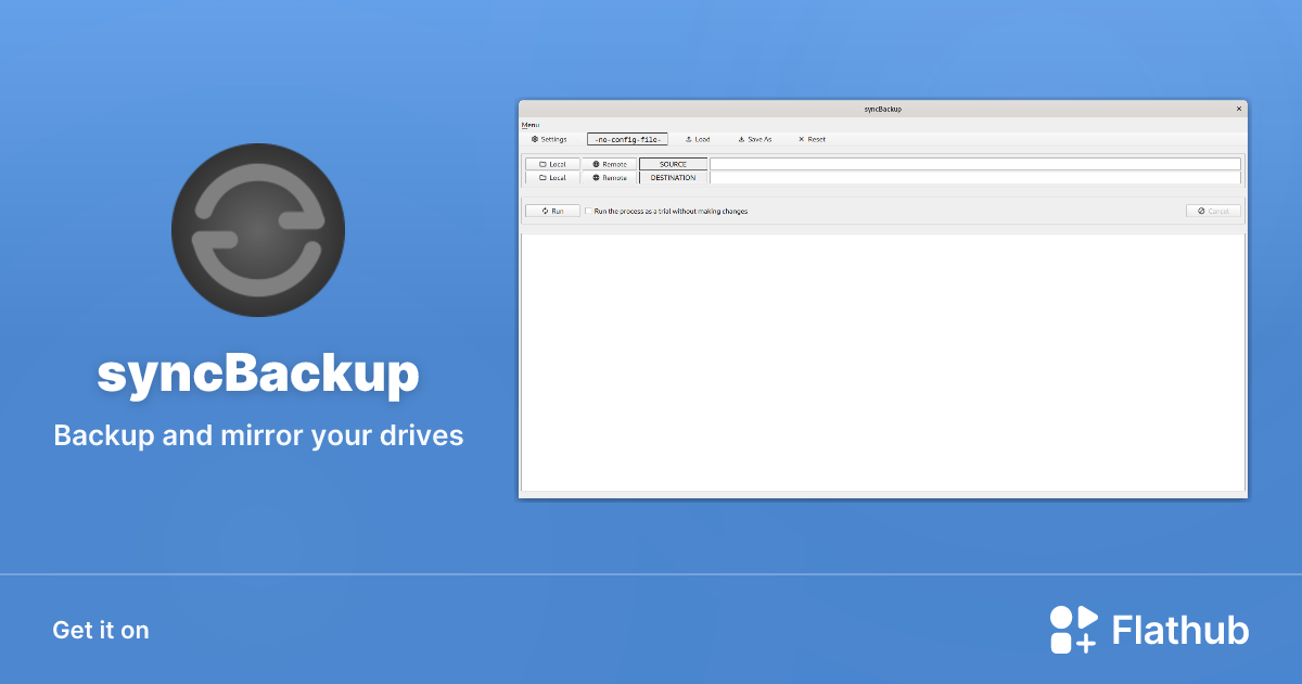 Install syncBackup on Linux | Flathub