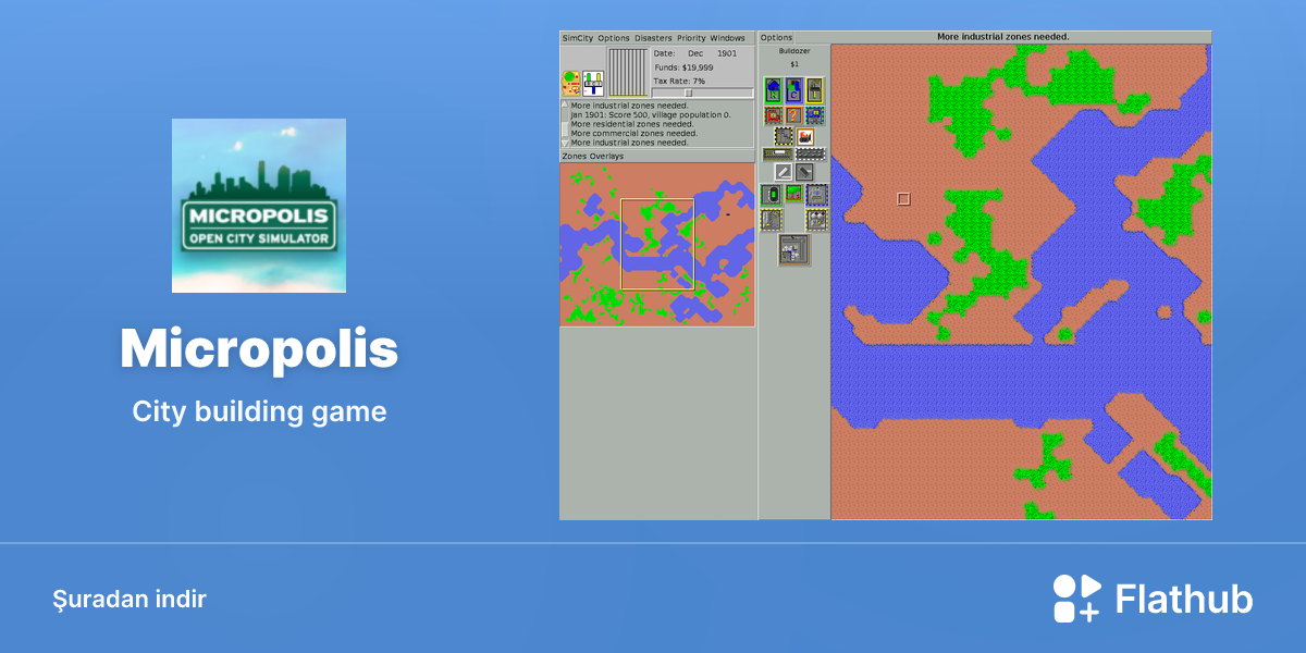 Micropolis uygulamasını Linux'ta kur | Flathub