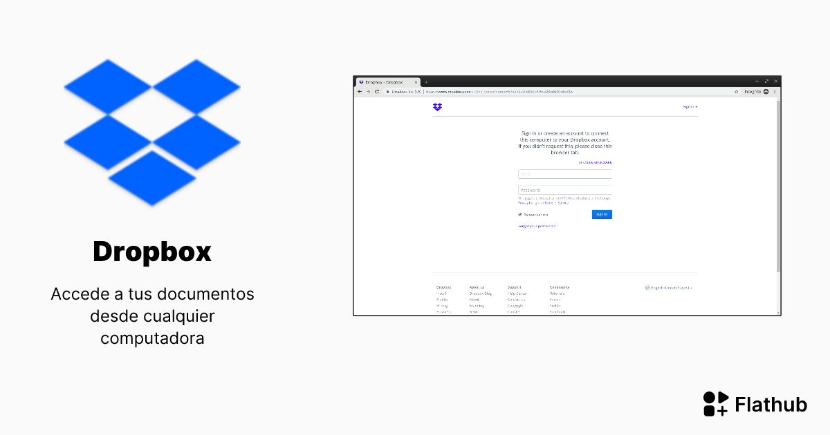 Instalar Dropbox en Linux | Flathub