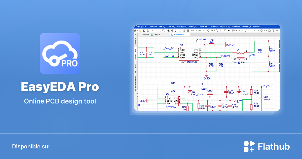 Installer EasyEDA Pro sur Linux | Flathub