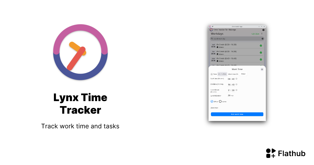 Time Tracker for Ridango uygulamasını Linux'ta kur | Flathub