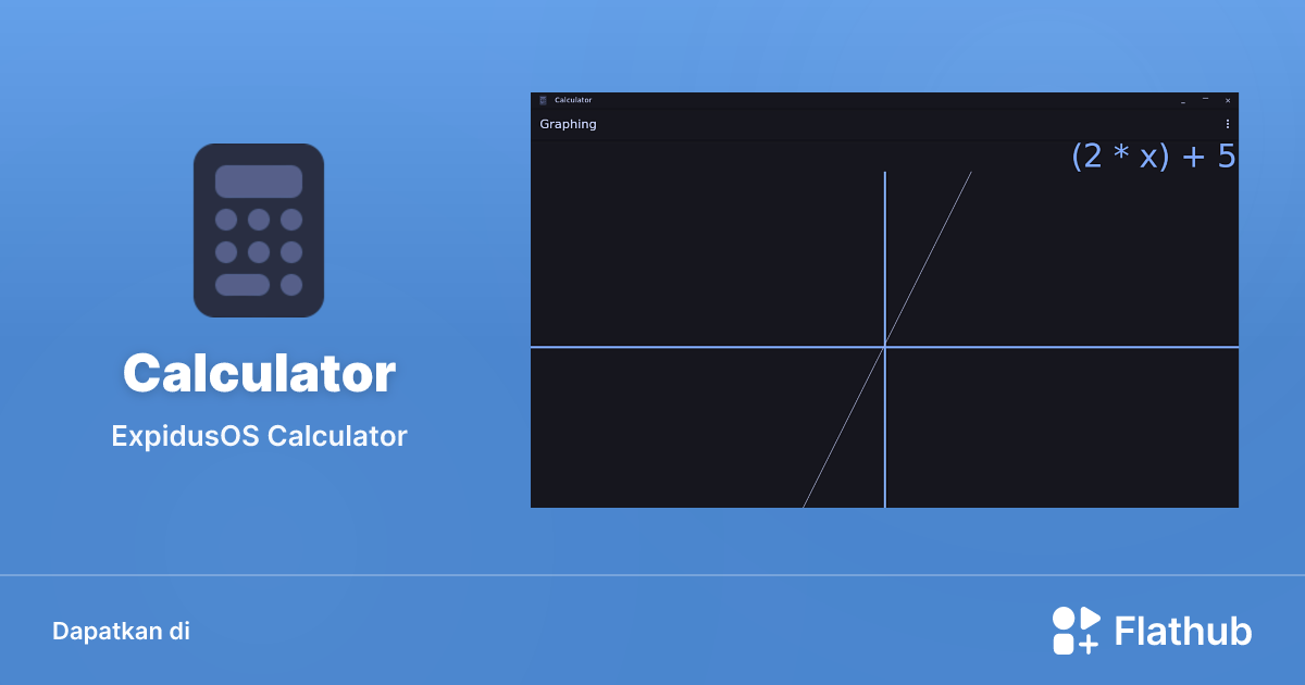 Menginstal Calculator di Linux | Flathub