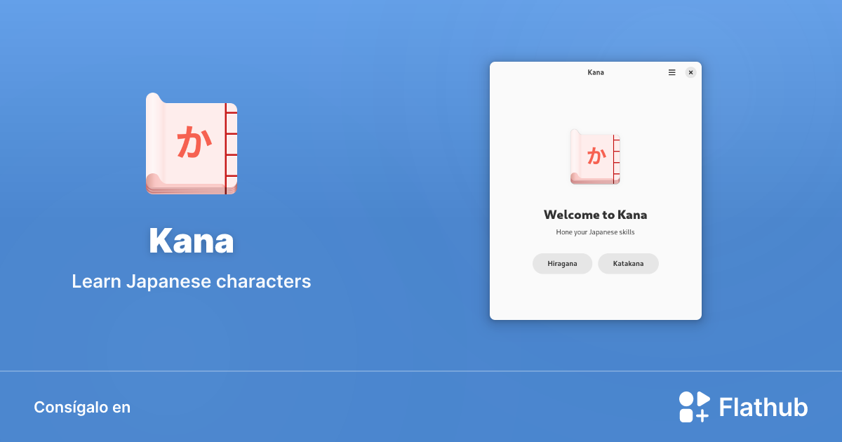 Instalar Kana en Linux | Flathub