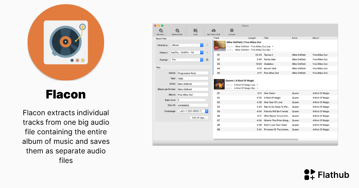 Install Flacon on Linux | Flathub
