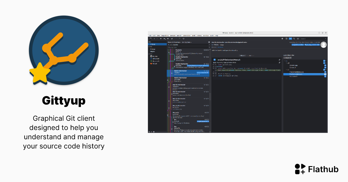 Instalar Gittyup en Linux | Flathub