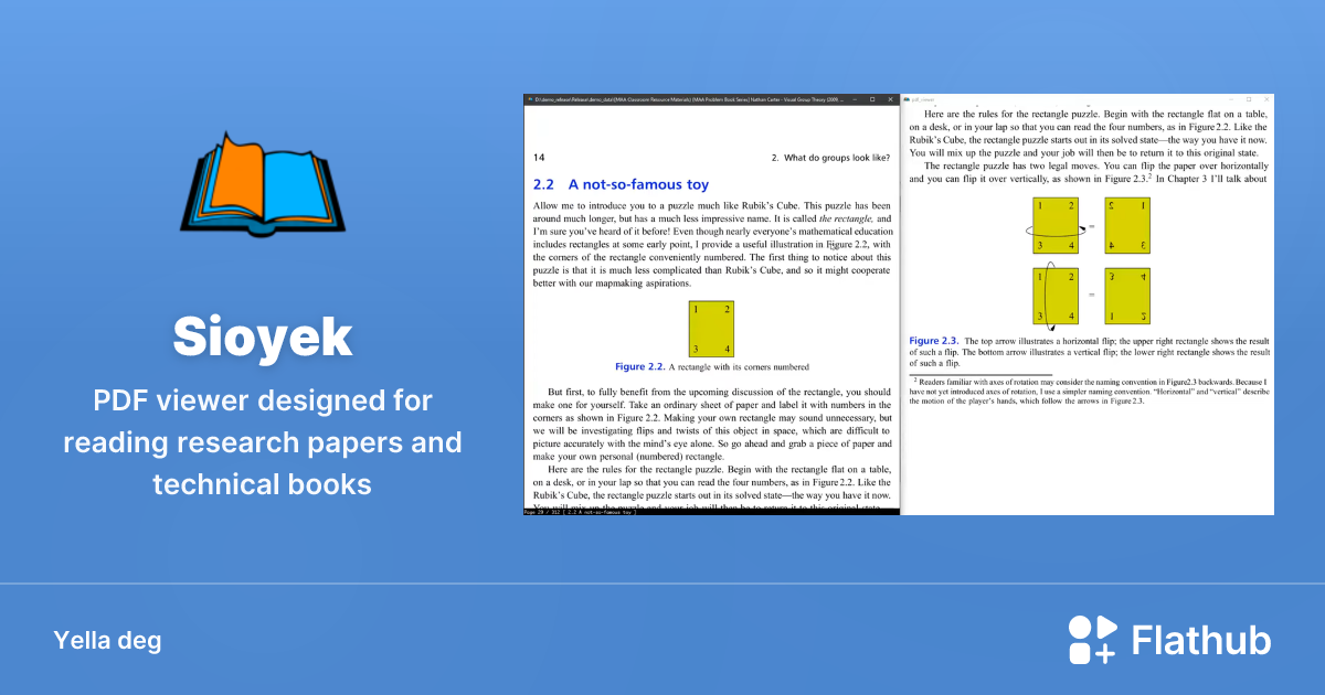 Asebded n Sioyek ɣef Linux | Flathub