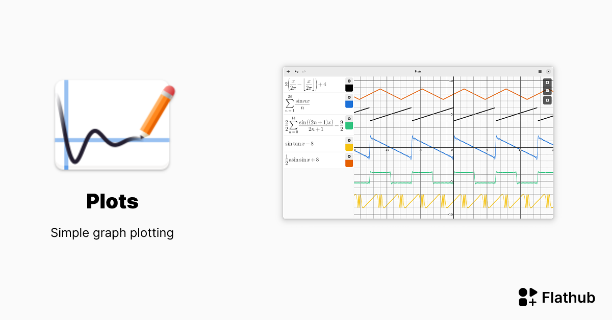 Установить «Plots» на Linux | Flathub