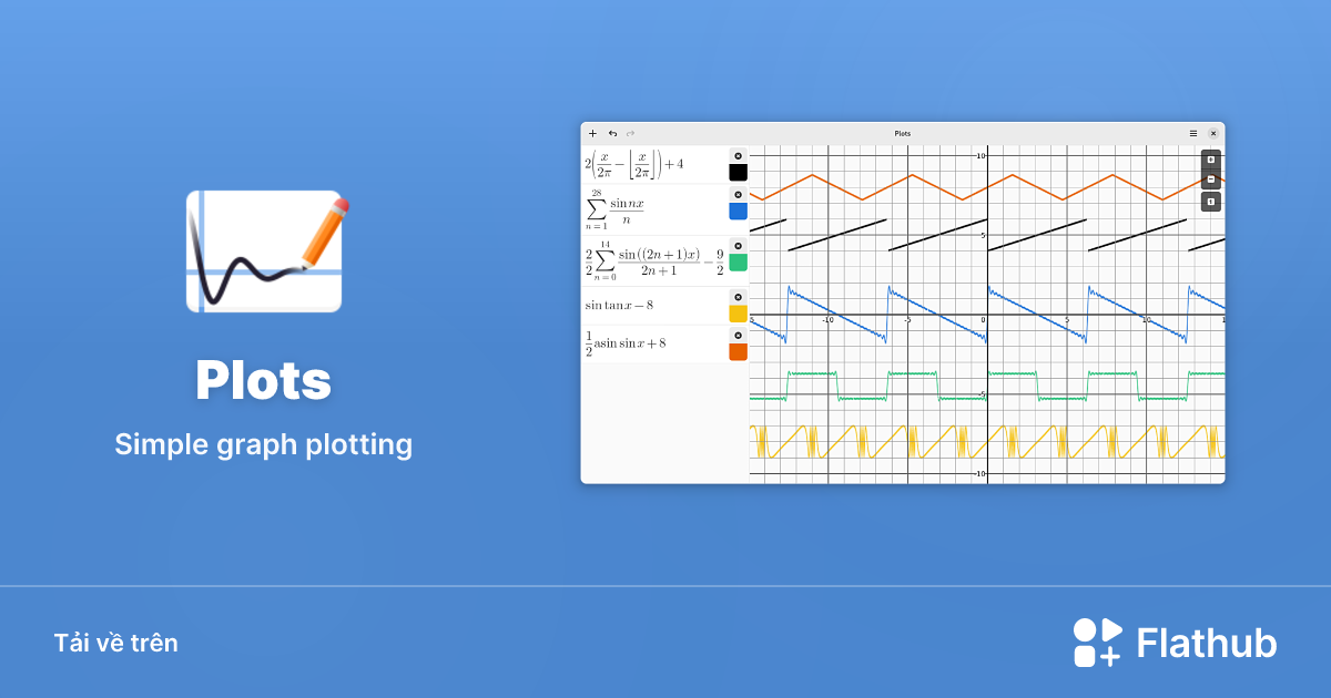 Cài đặt Plots trên Linux | Flathub