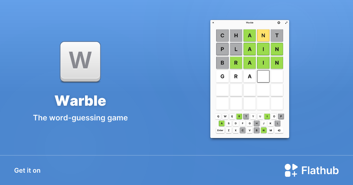Install Warble on Linux | Flathub
