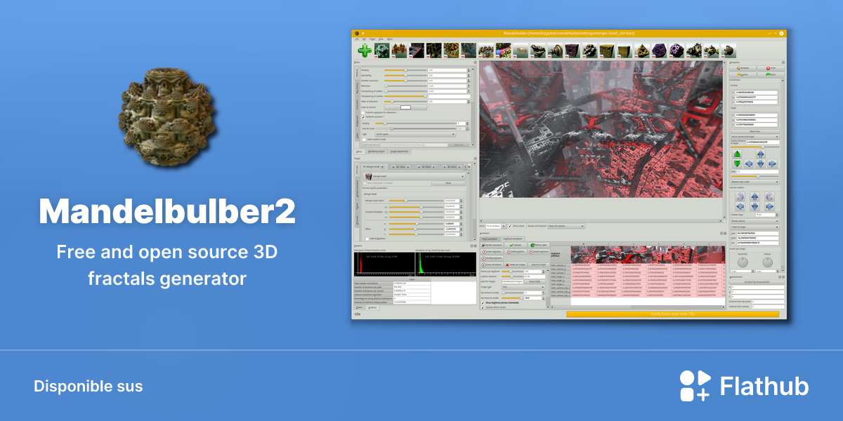 Installar Mandelbulber2 sus Linux | Flathub