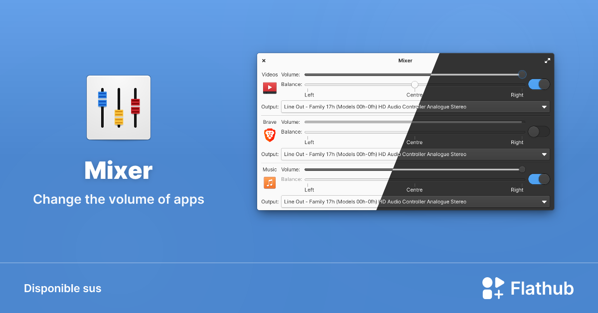 Installar Mixer sus Linux | Flathub