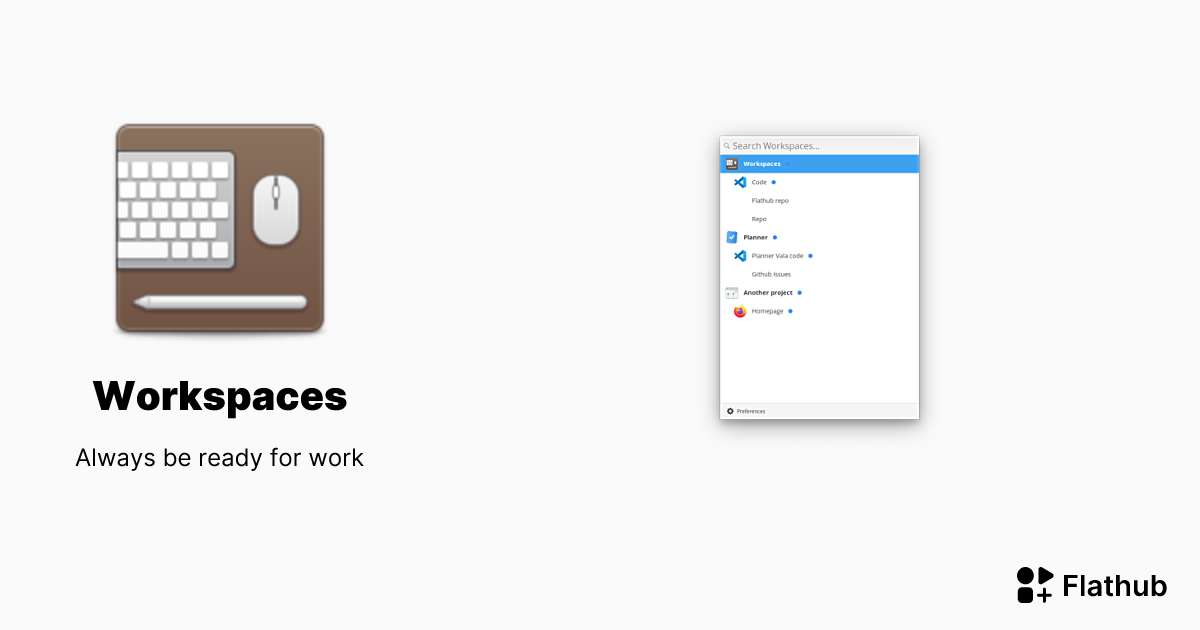 Install Workspaces on Linux | Flathub