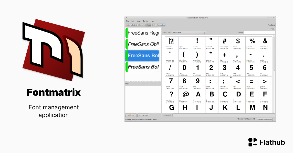 Install Fontmatrix on Linux | Flathub