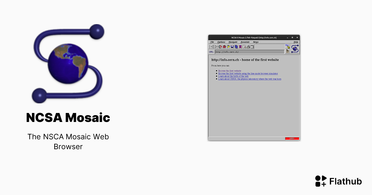 Install NCSA Mosaic on Linux | Flathub