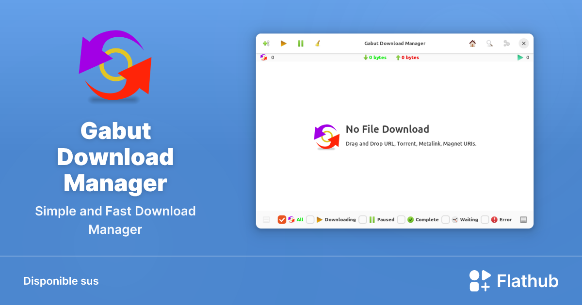 Installar Gabut Download Manager sus Linux | Flathub