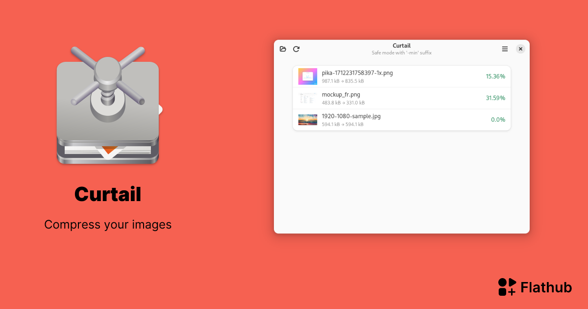 Instalar Curtail no Linux | Flathub